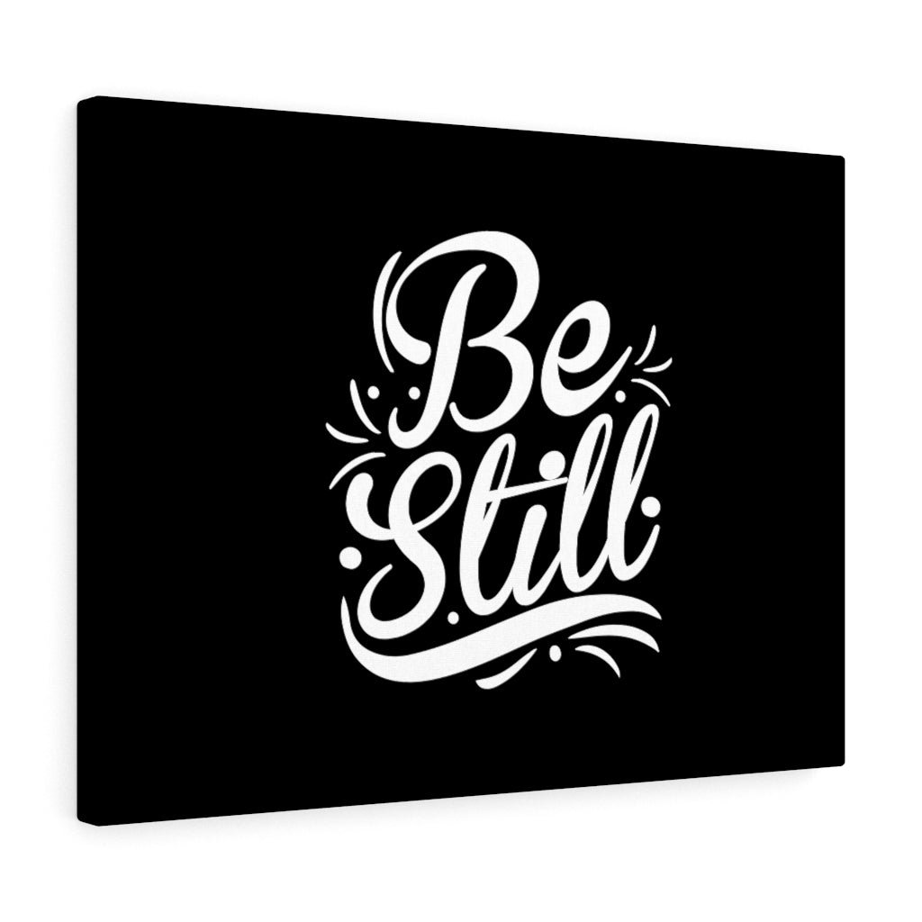 Trinx Be Still White Christian Wall Art Bible Verse Print Ready To Hang ...
