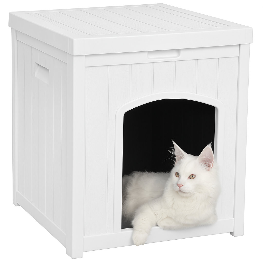 Archie & Oscar™ Outdoor Cat House for Winter Waterproof, Outside ...