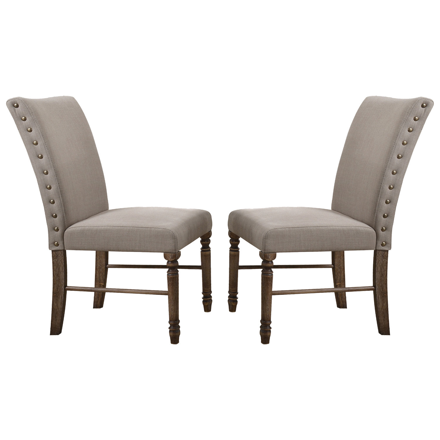 Red Barrel Studio® Linen Upholstered Parsons Chair in Cream | Wayfair