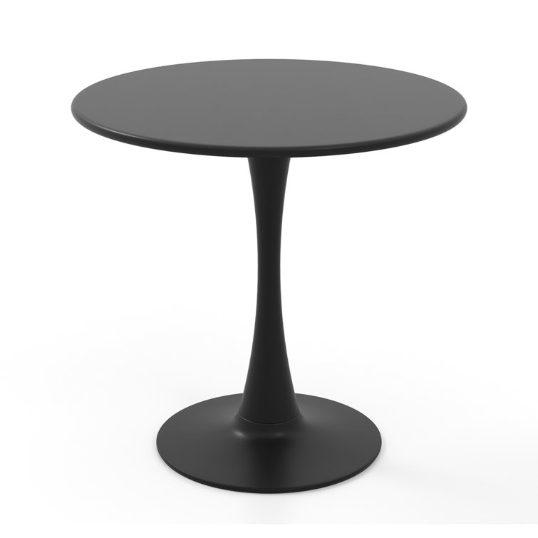 George Oliver Huib Round Metal Dining Table | Wayfair