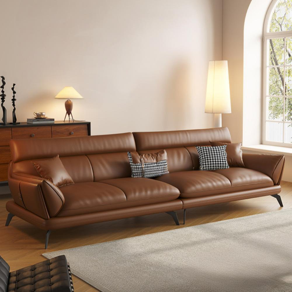 Wrought Studio™ Minimalist Straight High-Leg Sofa | Wayfair