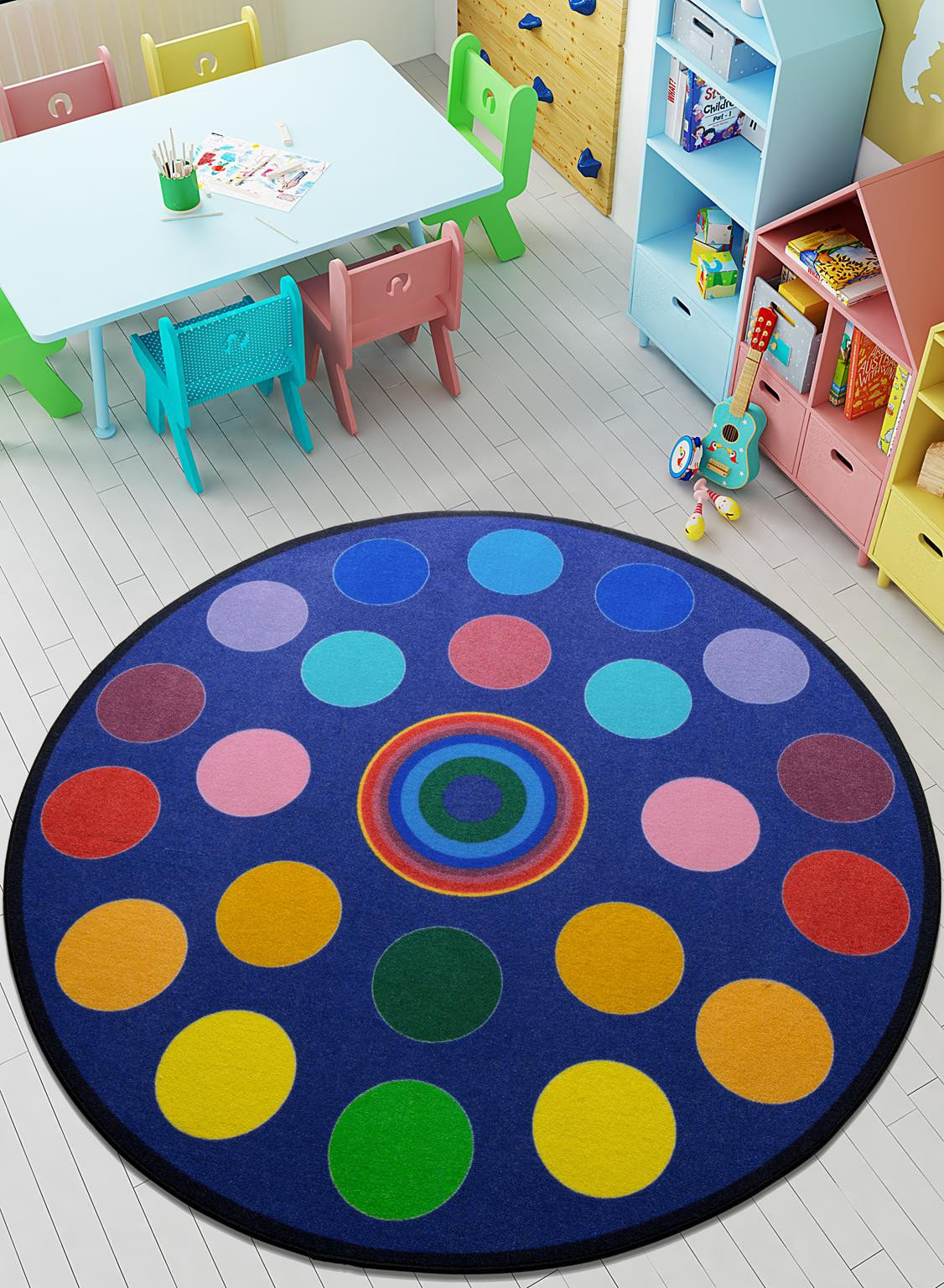 East Urban Home Round Ashcraft Machine Made Tufted Polyamide Area Rug ...