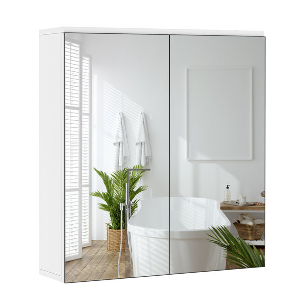 Yaheetech 630mm x 650mm Surface Mount Mirror Cabinet & Reviews ...
