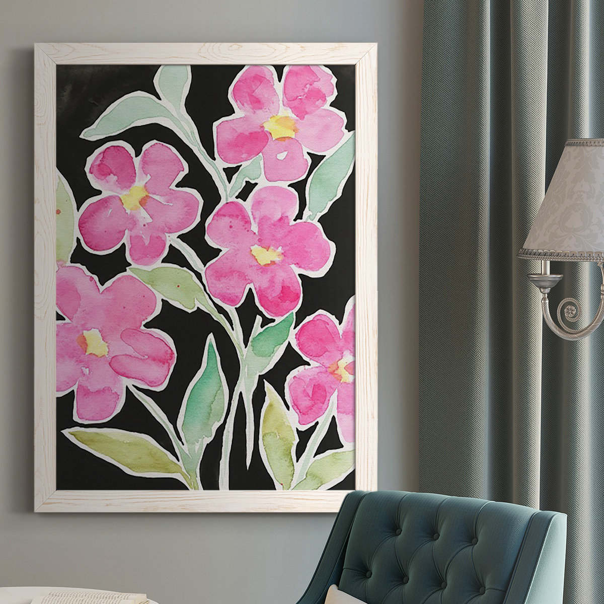 Red Barrel Studio® Blondine Floral Choir - Single Picture Frame Print ...