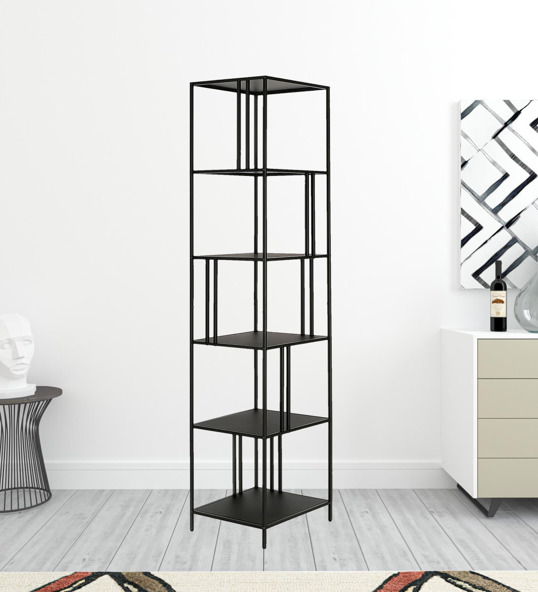 Ivy Bronx Keasha Corner Bookcase | Wayfair
