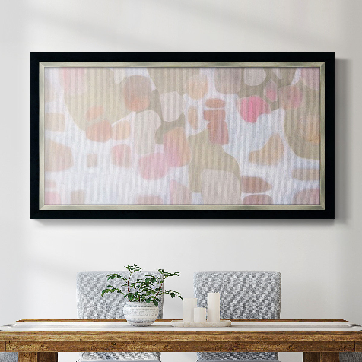 Ivy Bronx Blush Rock V - Single Picture Frame Print on Canvas | Wayfair