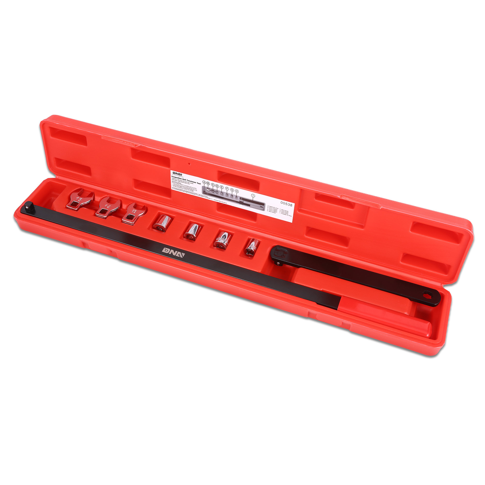 DNA Motoring 9pc Serpentine Belt Tool Set, Install Remove Serpentine ...