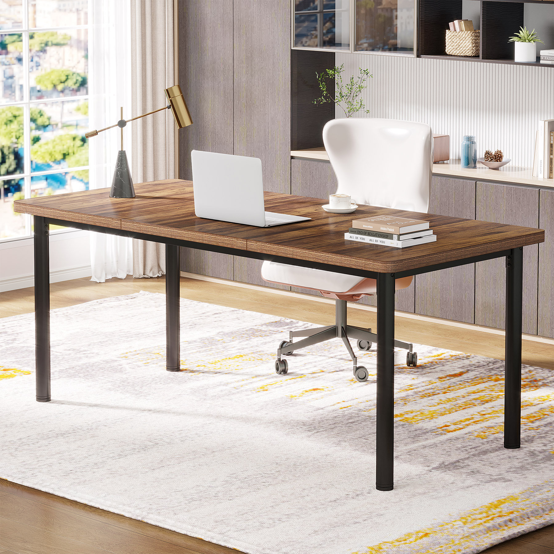 17 Stories 70.87 Inch Large Executive Desk - Wayfair Canada