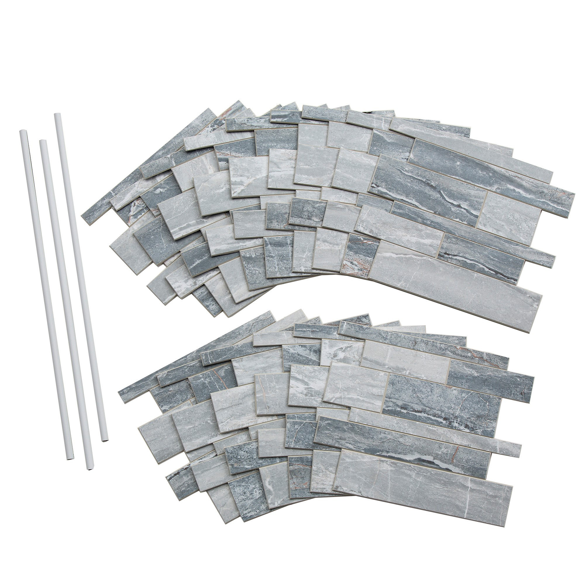 Aspect Peel and Stick Collage Tile Kit (15 Sq Ft Kit) & Reviews | Wayfair