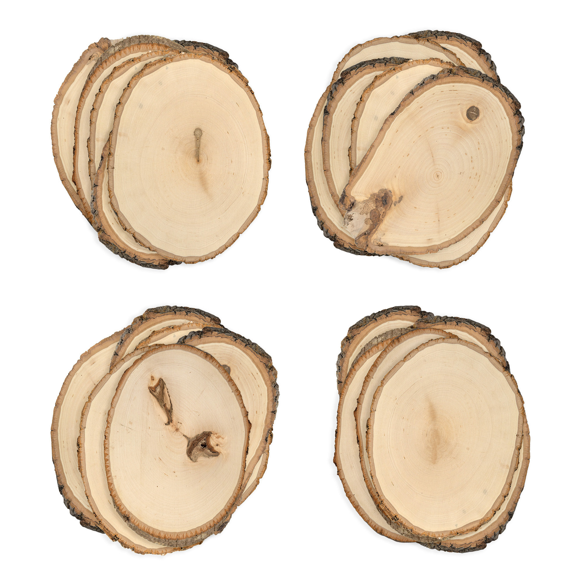 Walnut Hollow Small Rustic Basswood Rounds | Wayfair
