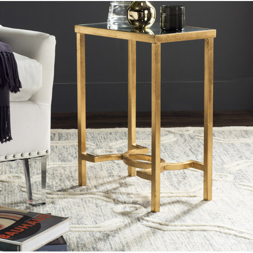 Mercer41 Oxendine Mirrored Glass Top End Table & Reviews | Wayfair