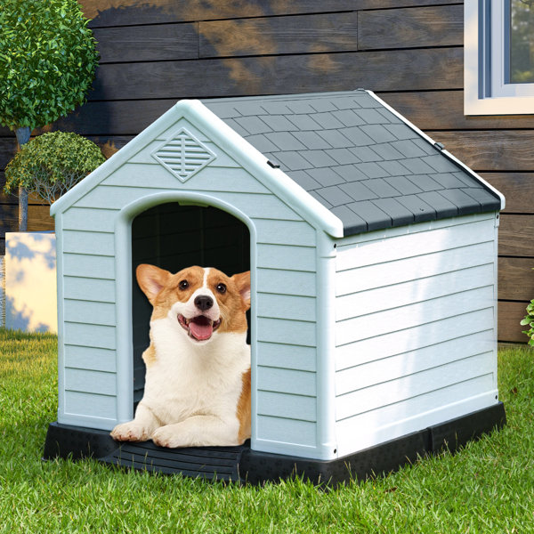 Tucker Murphy Pet™ Outdoor Indoor 26" Plastic Dog House Puppy Shelter ...