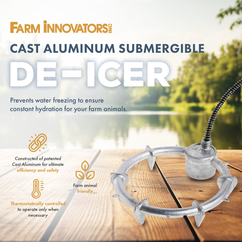 Farm Innovators Cast Aluminum Floating Tank Deicer | Wayfair