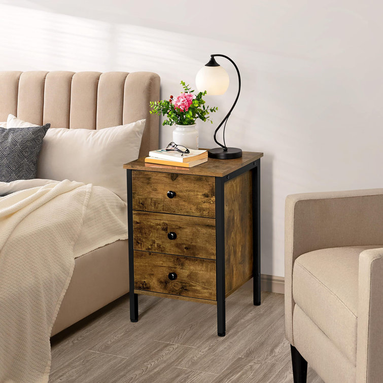 Borough Wharf Berlanga Iron Bedside Table | Wayfair.co.uk