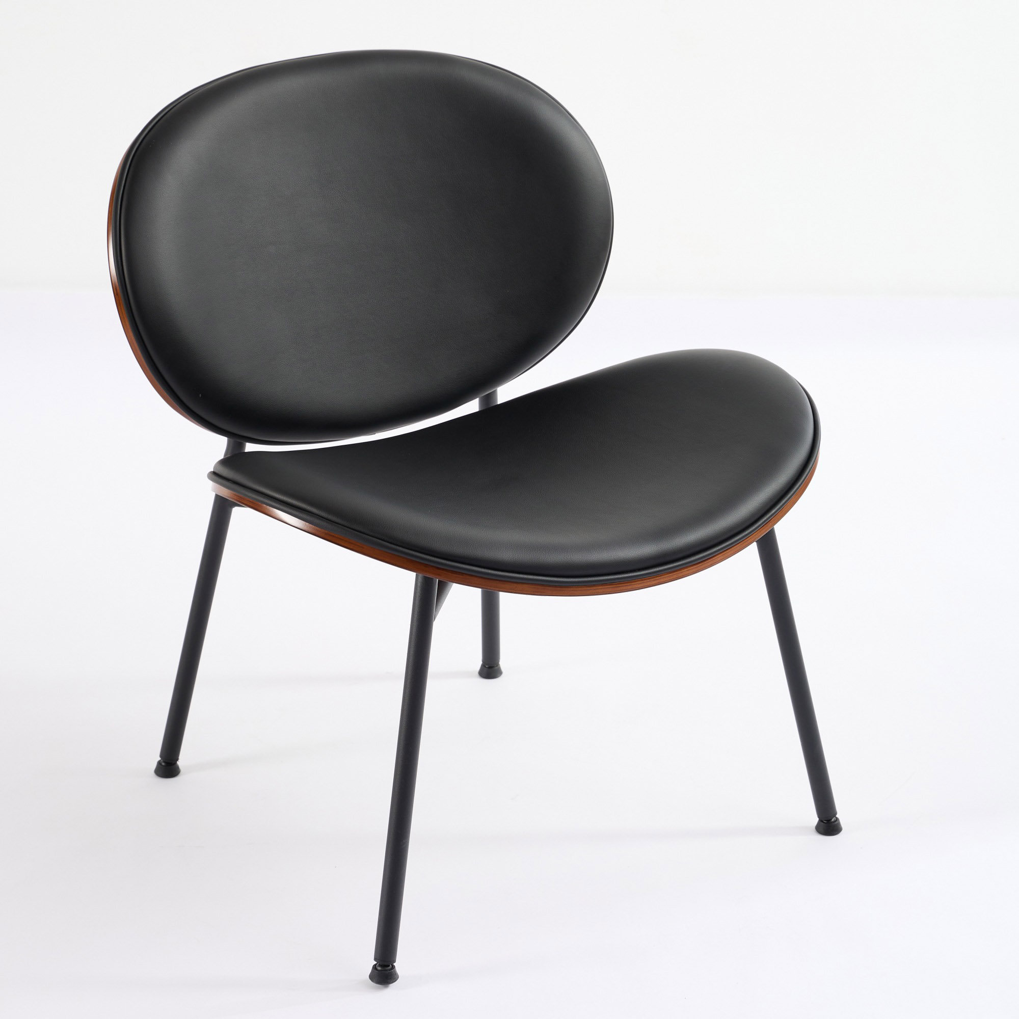 George Oliver Mid-Century Modern Shell Chair Single Side Chair Tripod ...