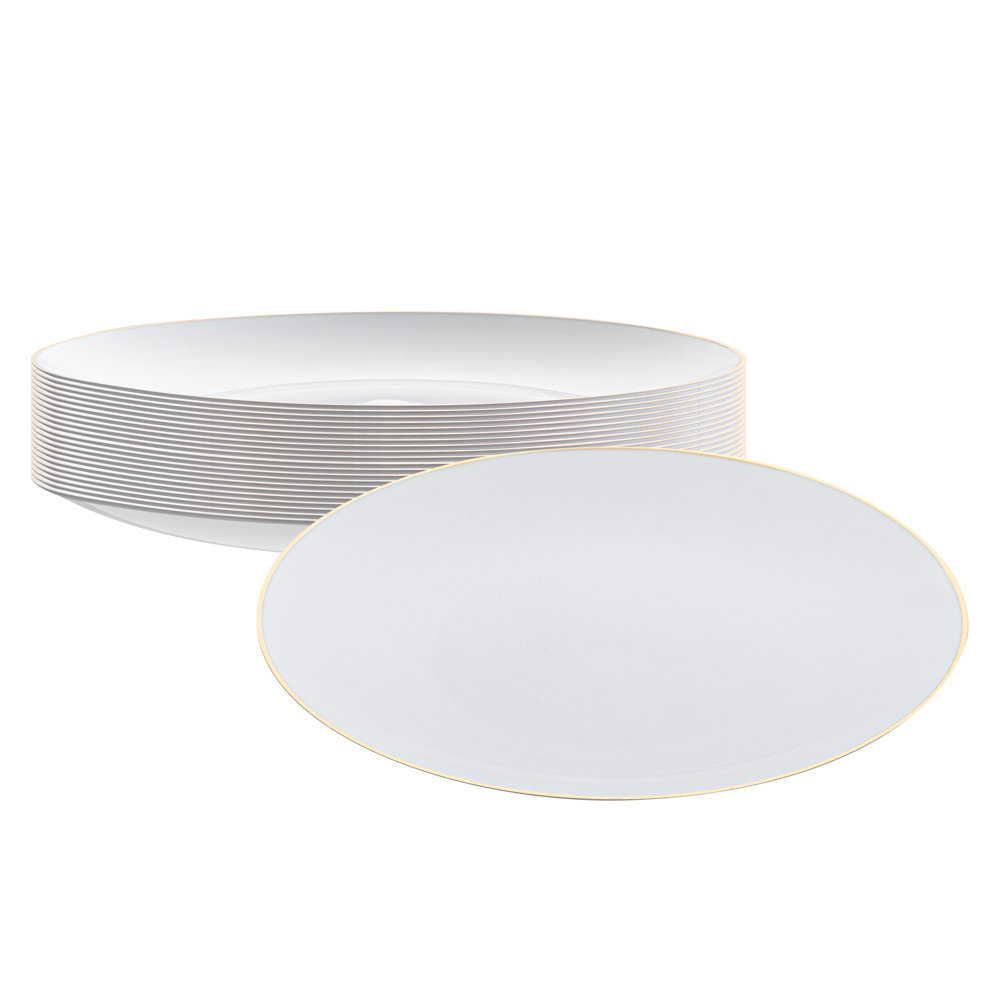 Restaurantware-Moderna 7.5 Inch Premium Disposable Plates, 40 Durable ...