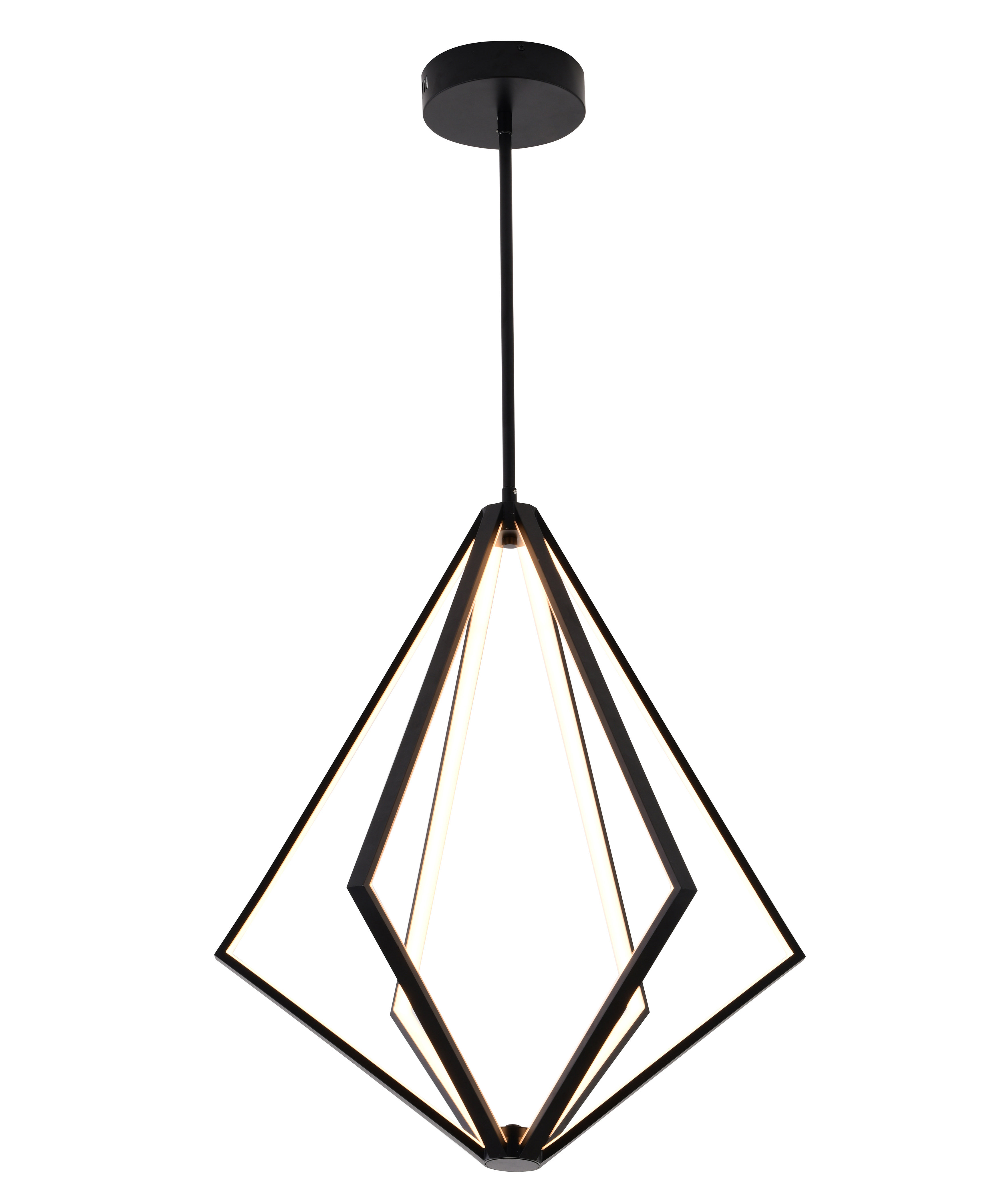 Everly Quinn 6-Light Metal LED Chandelier With White Silicone Diffusers ...