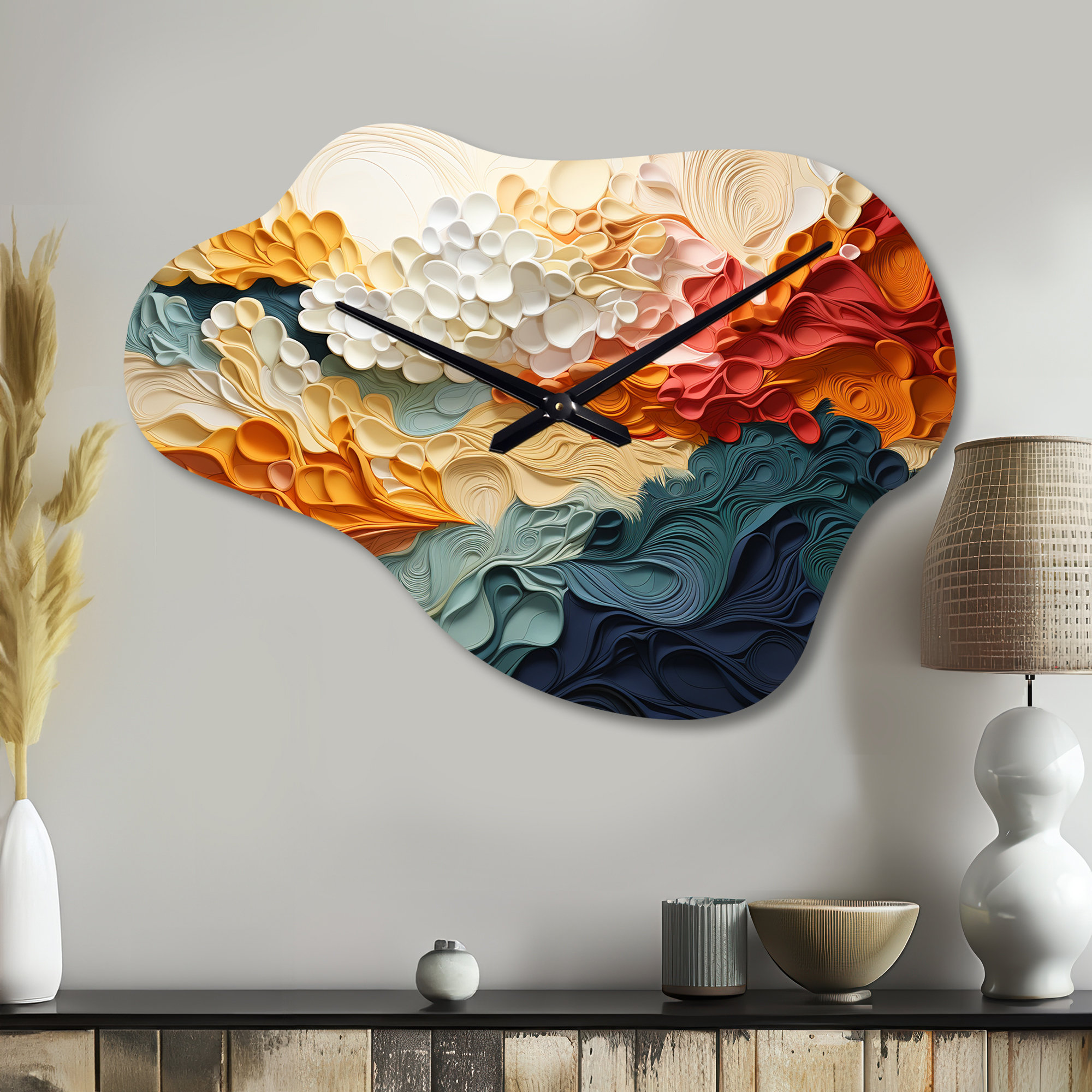 Design Art Bio morphism Organic Forms VI - Biomorphism Cloud Metal Wall ...