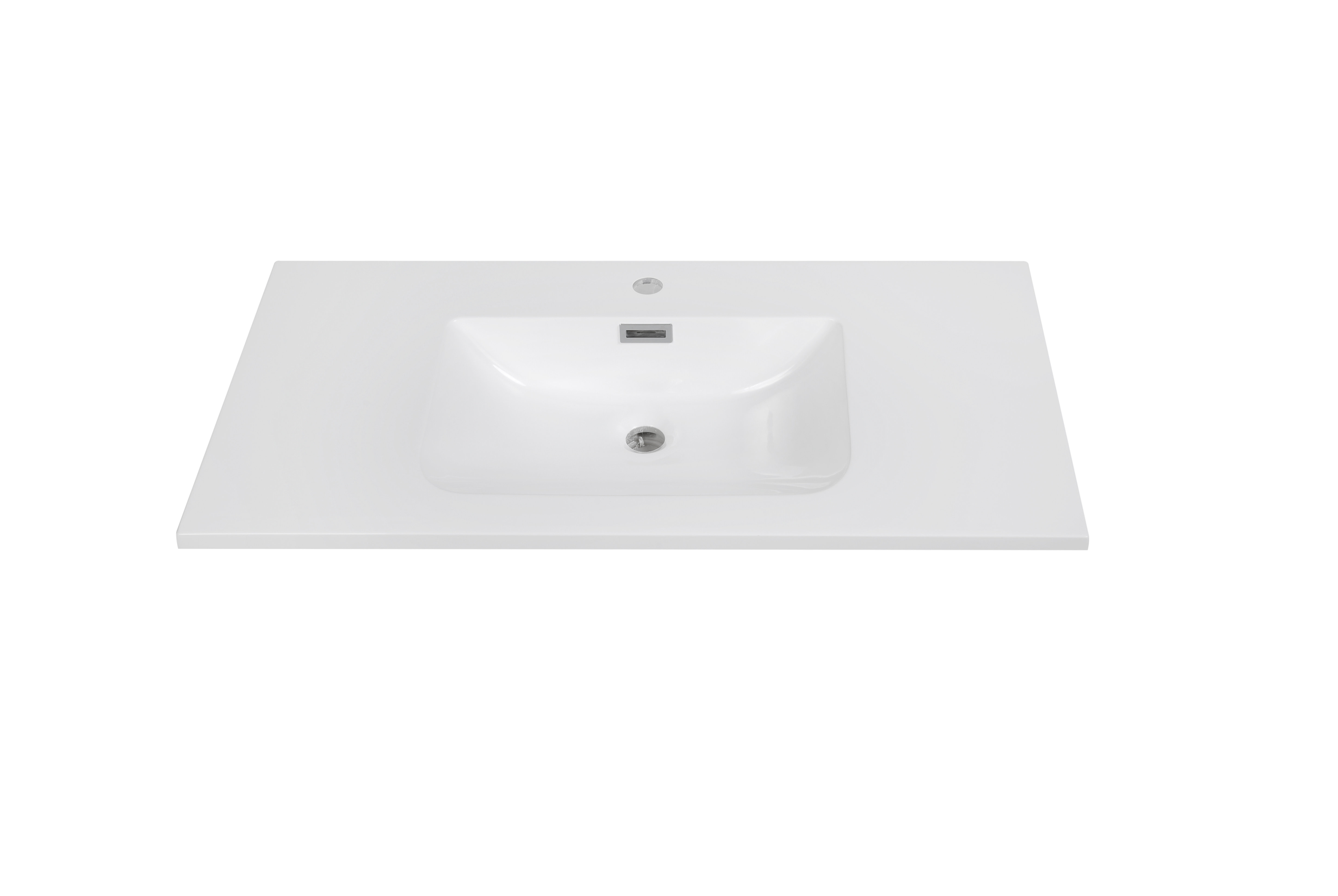 Streamline Bath 35.4" Solid Surface Resin Streamline Vanity Top ...