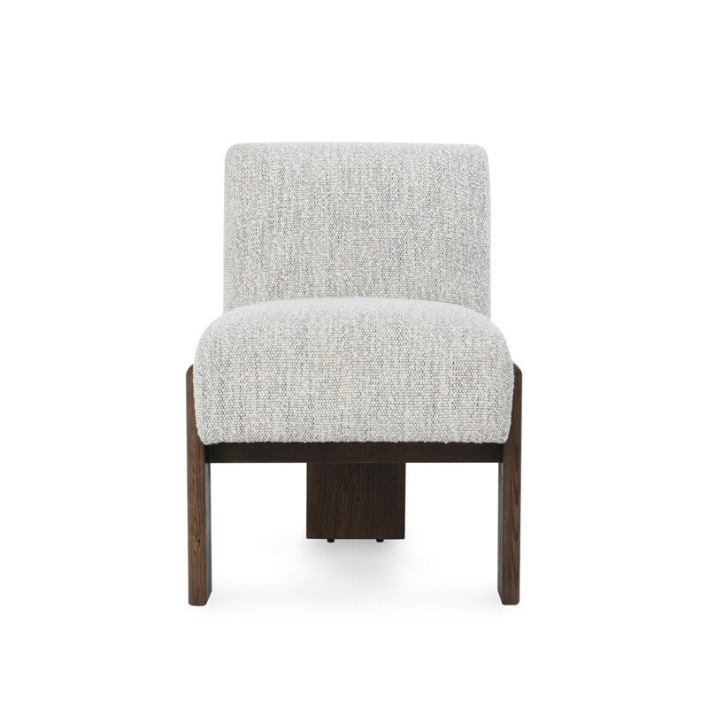 Classic Home Chelsea Upholstered Fabric Dining Chair In Ivory | Wayfair