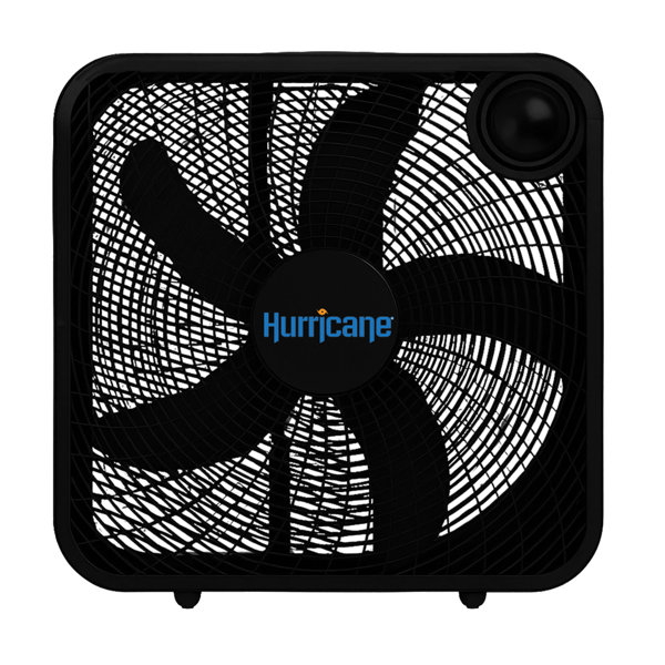 Hurricane 20 Inch Classic Series Floor Box Fan with 3 Speed Settings ...