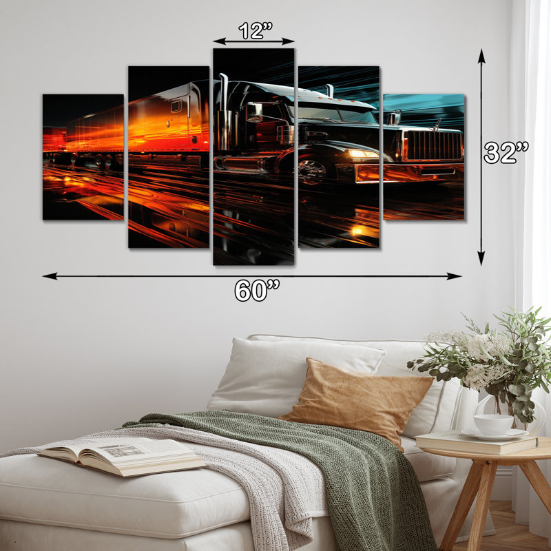 Lark Manor™ Truck 53Ft Translucent Rhythms II - Transportation Canvas ...