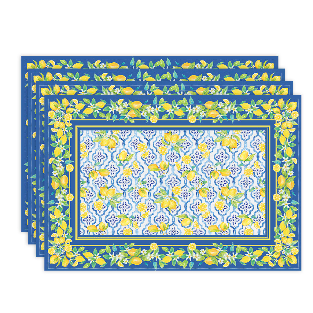 Laural Home Lovely Lemons Placemat Set | Wayfair
