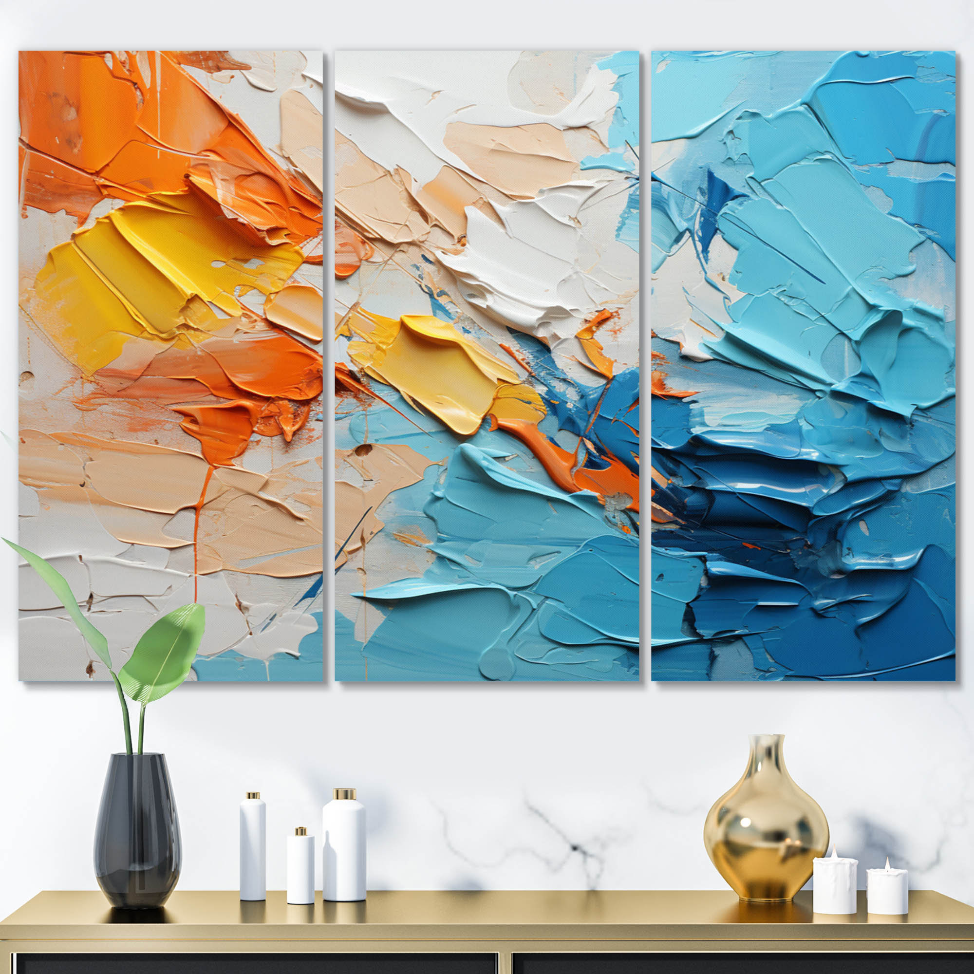 Wrought Studio Collage Fusion VII - Abstract Collages Wall Art Print ...