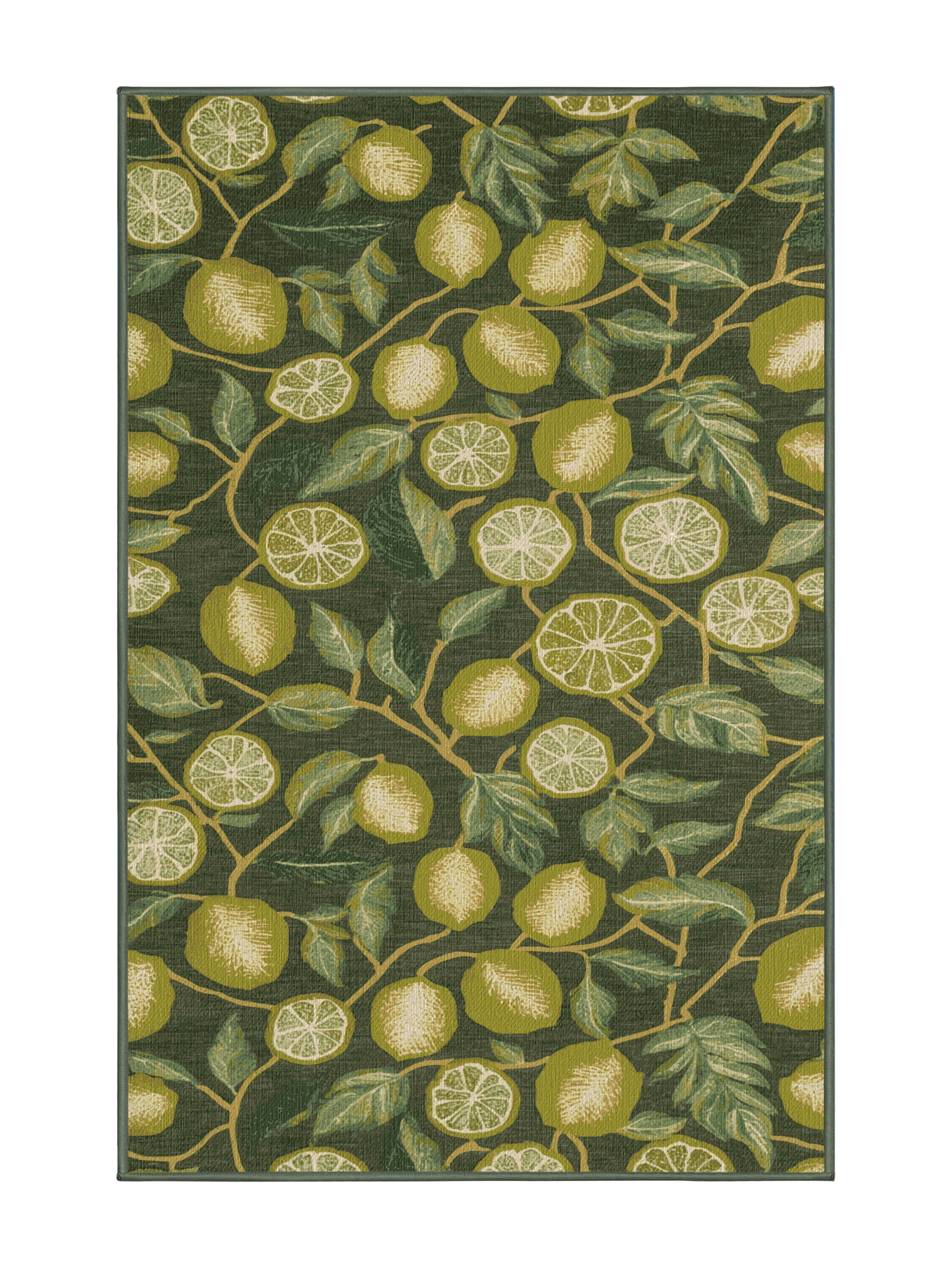 One Allium Way® Washable Rangpur Fruits Area Rug | Wayfair