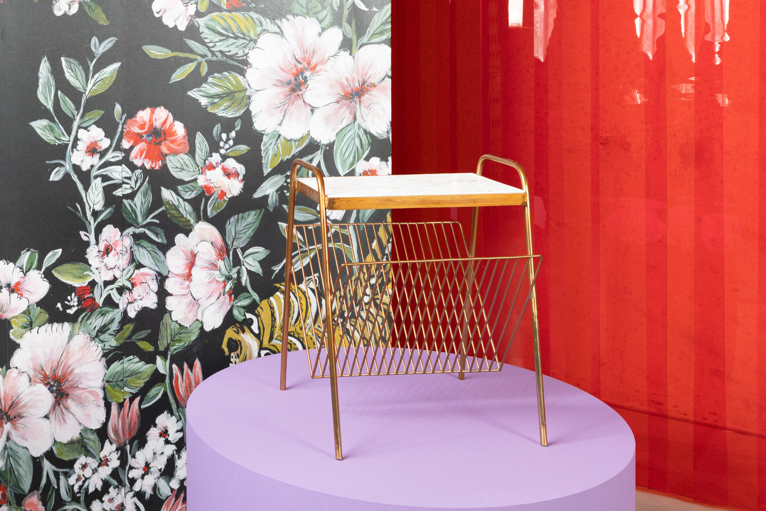 Bold Monkey Keep It Tidy Marble Top End Table | Wayfair