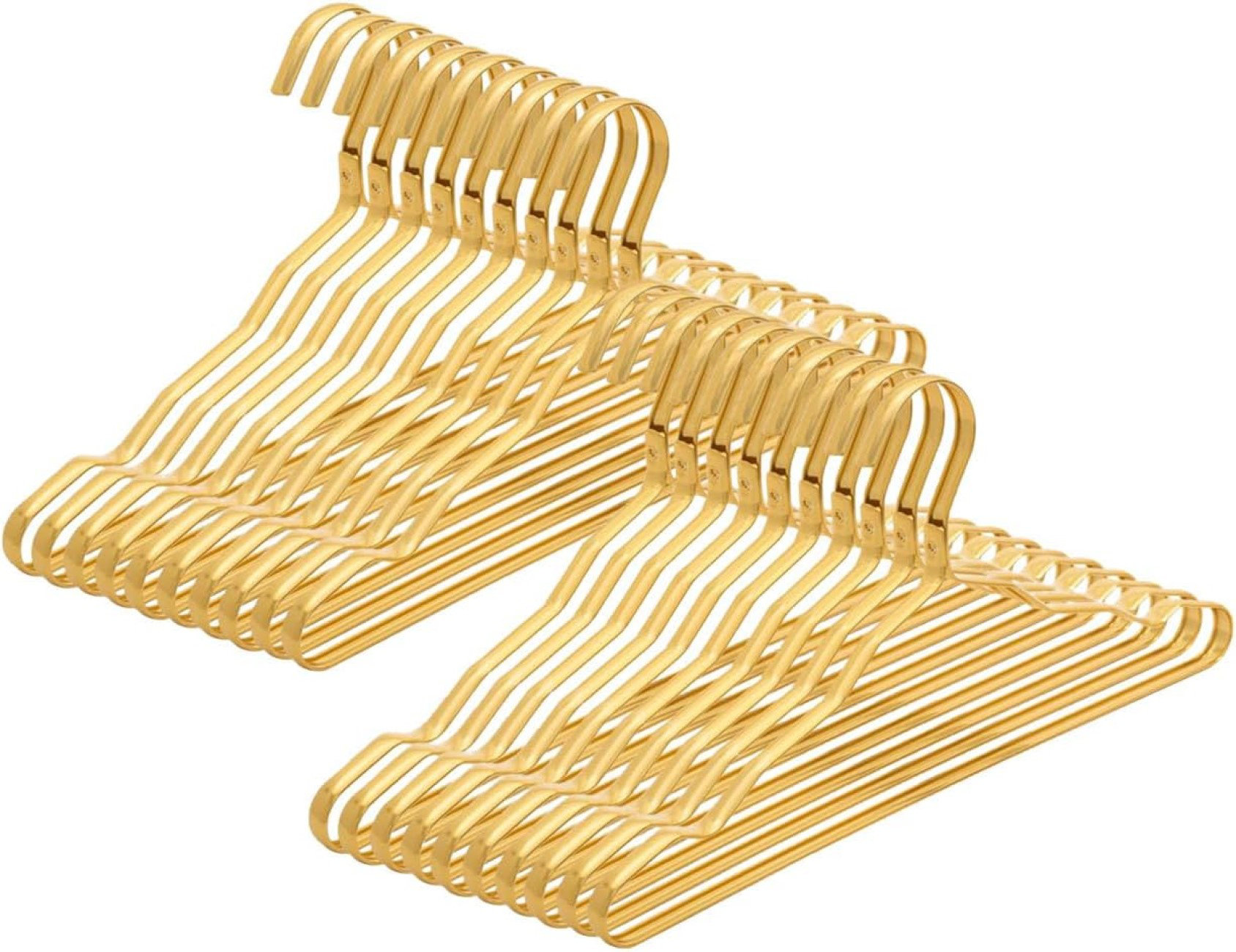 Orren Ellis Clothes Hangers Metal 20 Pack Smooth Surface Shirt Dress ...