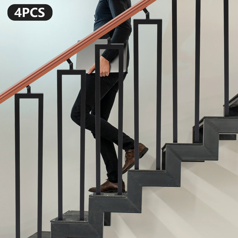 FRONG 4PCS Metal Stair Handrails - Wayfair Canada