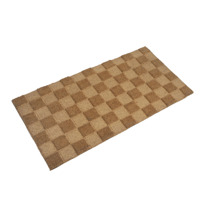 Ebern Designs Dusharme Non-Slip Geometric Outdoor Doormat | Wayfair