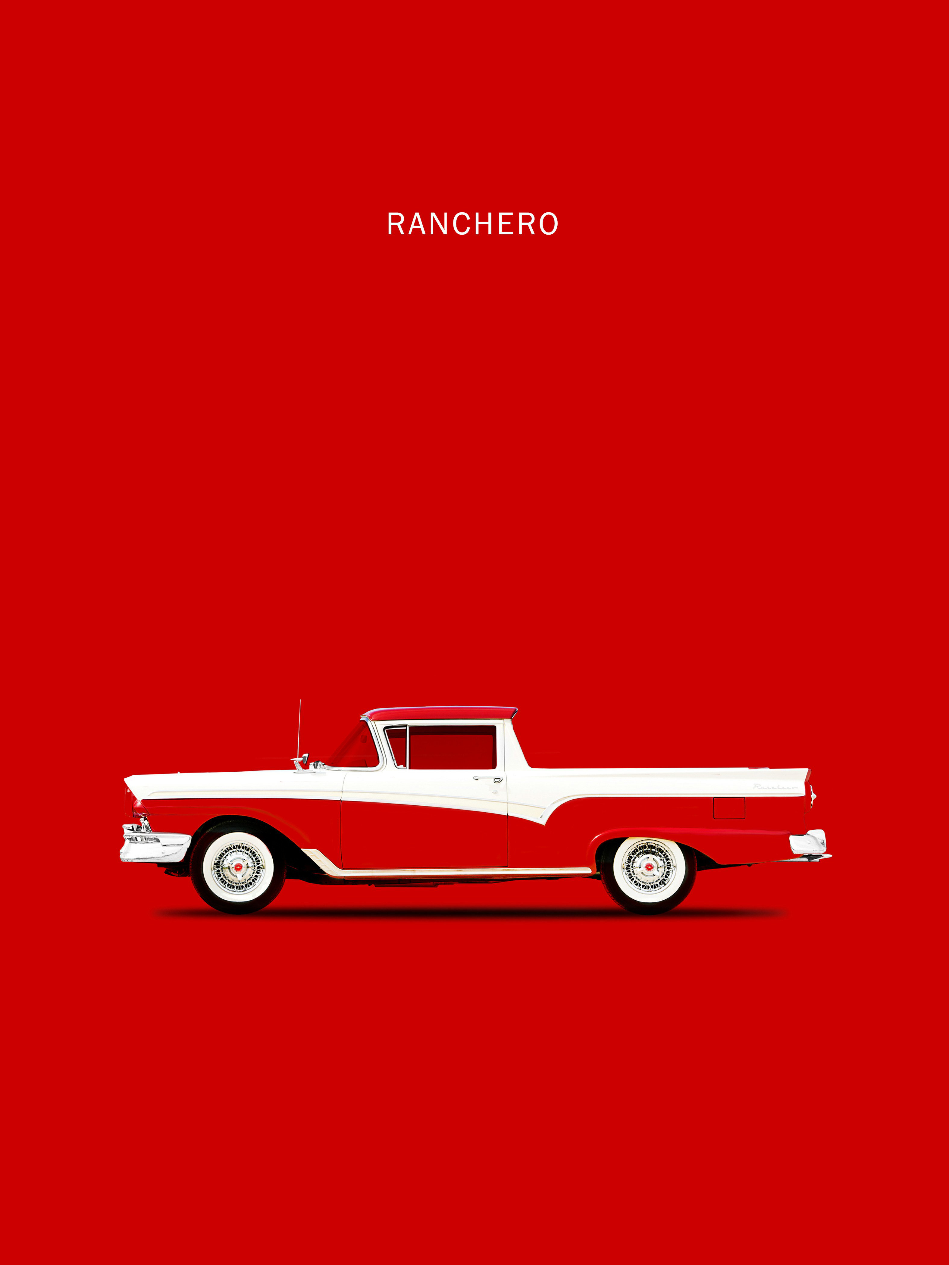 Ebern Designs Ford Ranchero 57 On Canvas by Mark Rogan Print | Wayfair