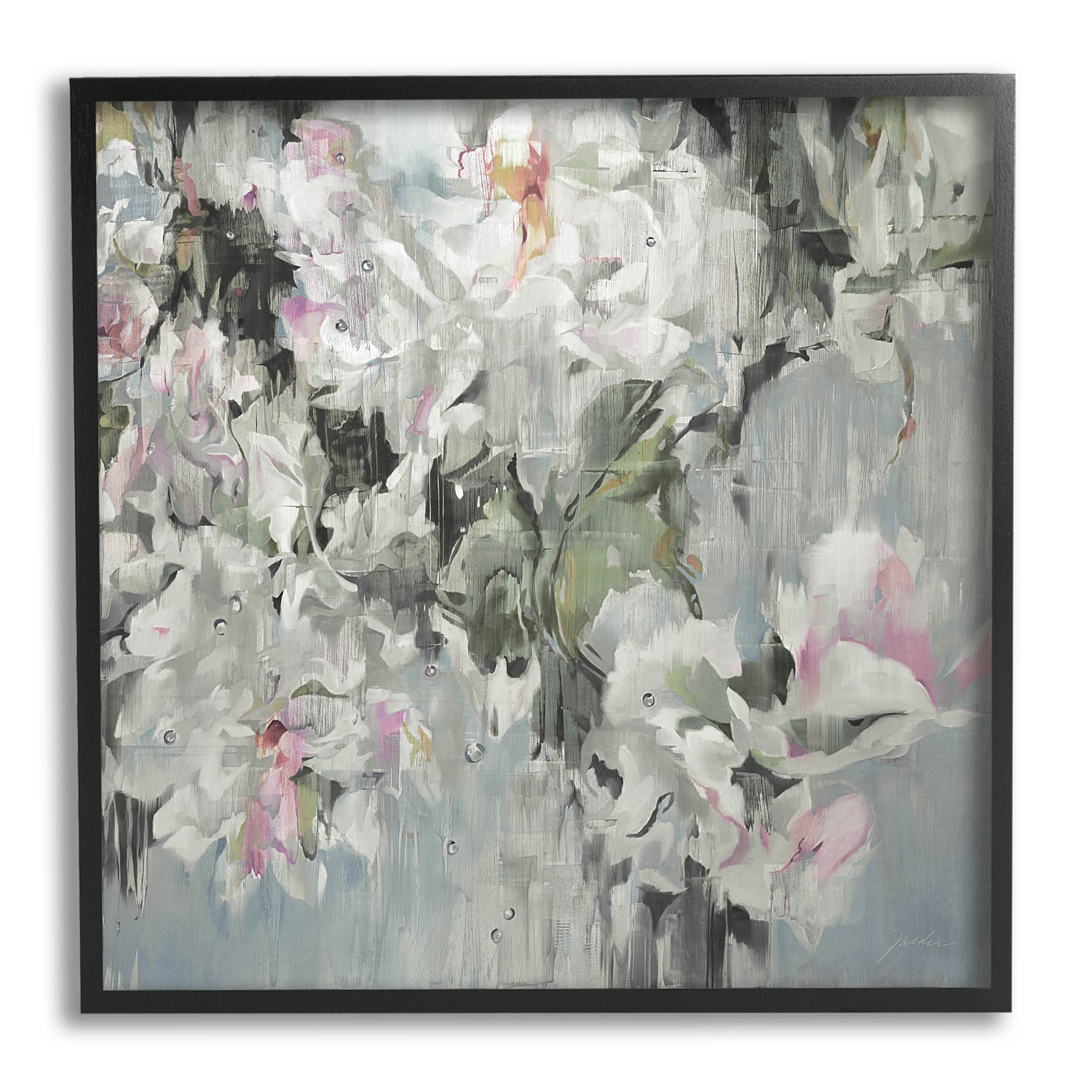 Stupell Industries Floral Rain Drip Arrangement Giclee Art By Liz ...