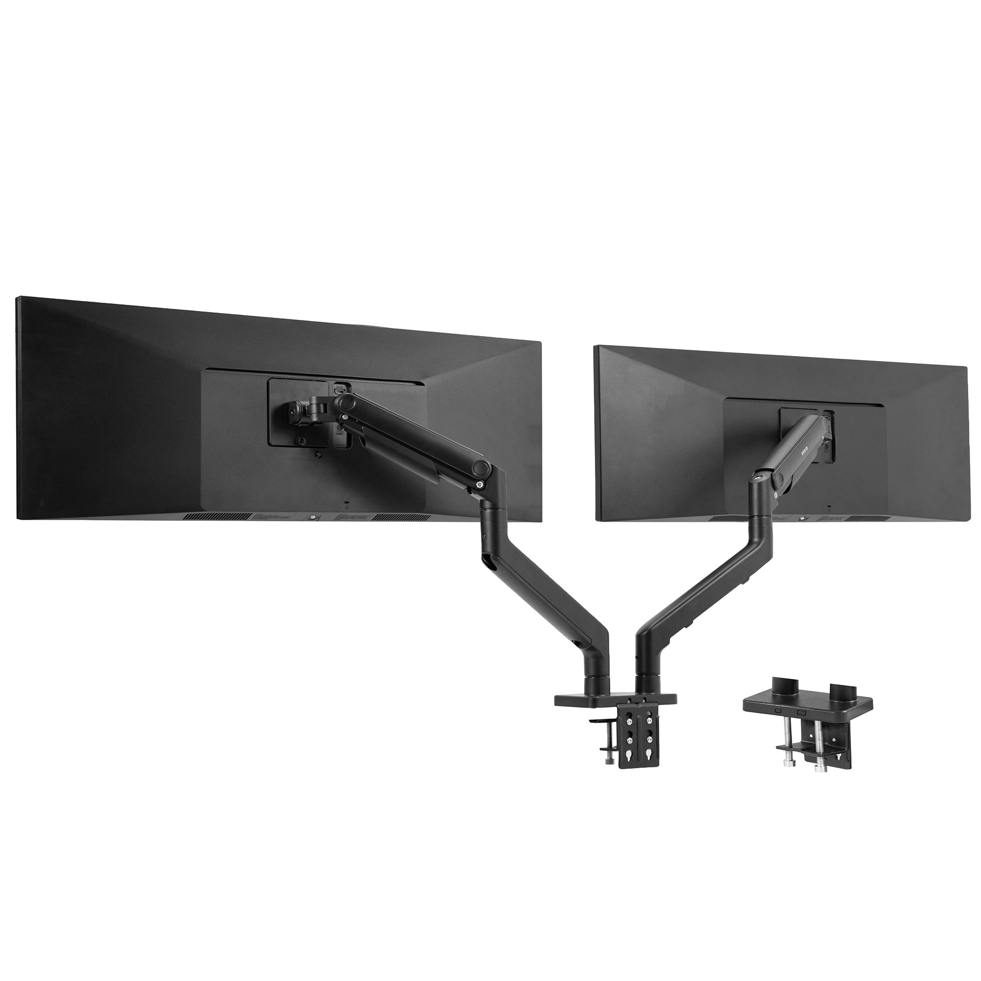 VIVO Tension Spring Dual Ultra Wide Monitor Mount, Up to 45" Computer ...