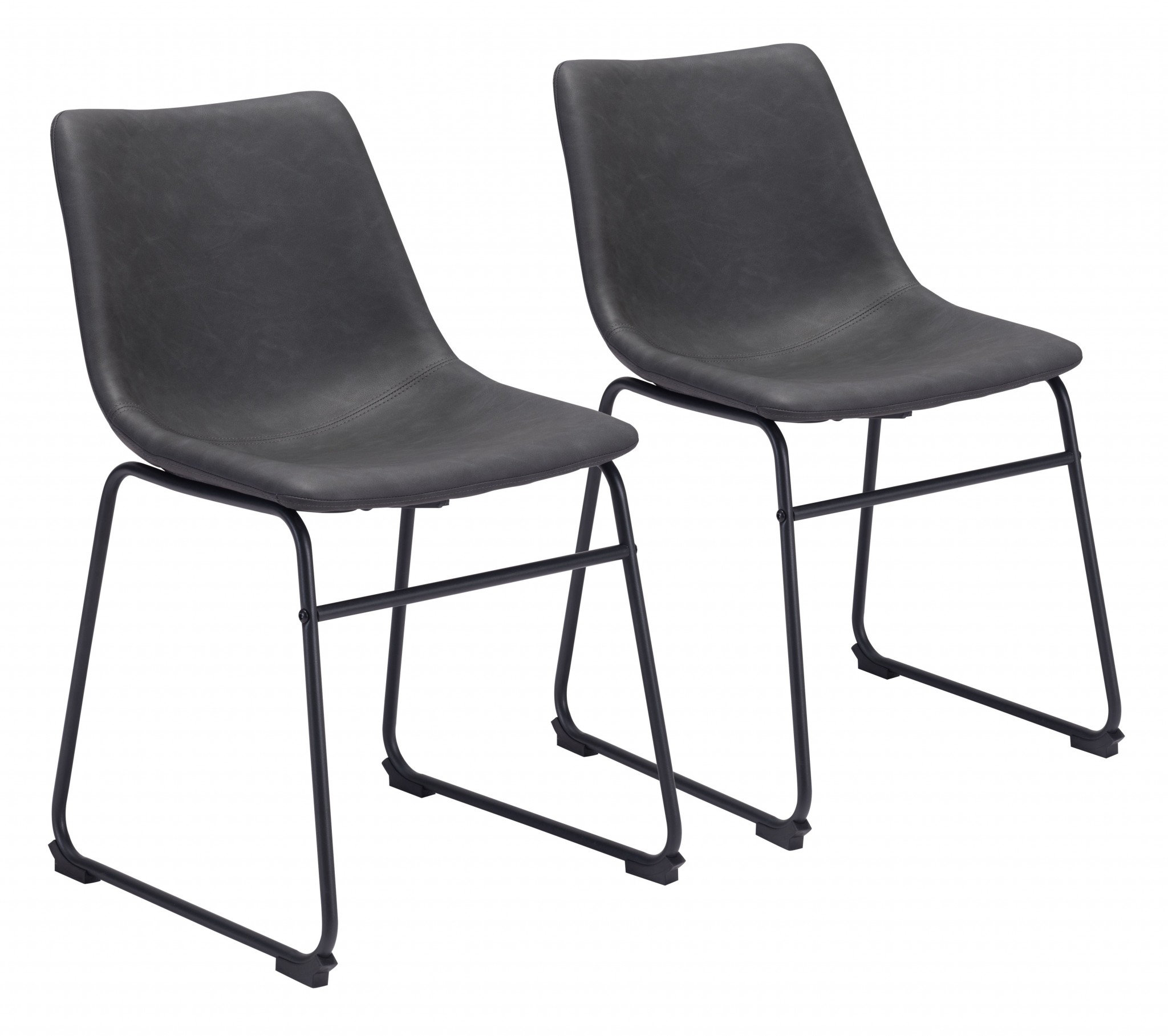 17 Stories Eden Smart Dining Chair (Set Of 2) Vintage Espresso | Wayfair
