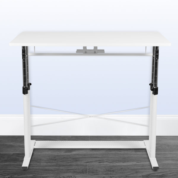 Ebern Designs Latitude Height Adjustable (27.25-35.75"H) Sit to Stand ...