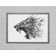 Bright Star Fractual Lion Roar - Single Picture Frame Print on Canvas ...