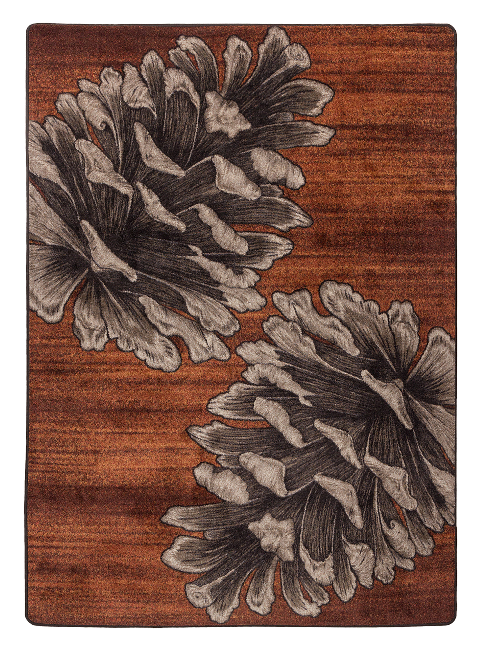 Loon Peak® Kaylee Floral Brown Area Rug | Wayfair