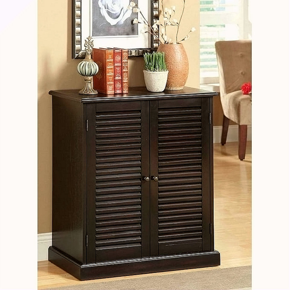 Latitude Run® Modern Transitional Design 1Pc Shoe Cabinet Espresso ...