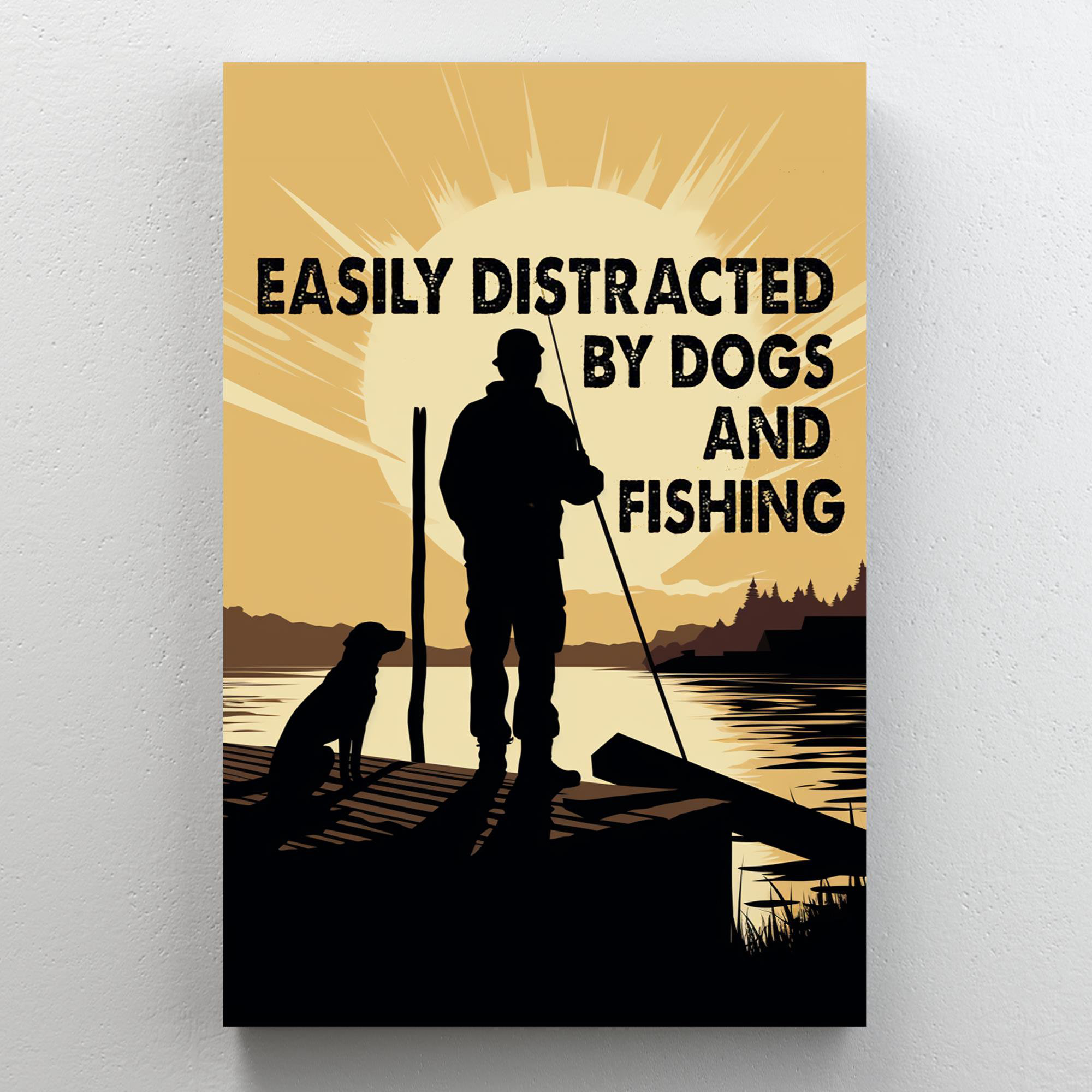 Trinx Marquelle Dogs And Fishing | Wayfair