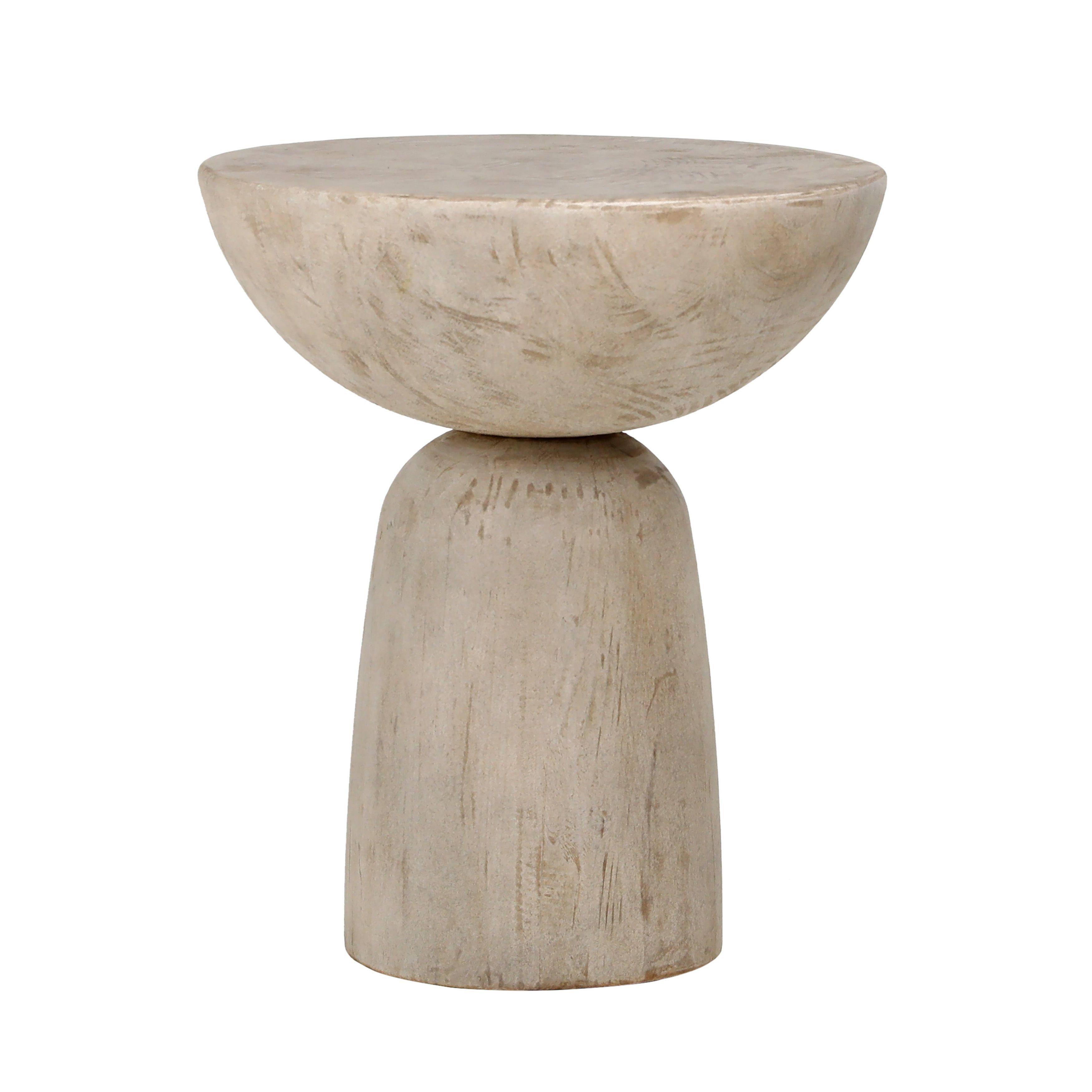 Dovetail Furniture Balak Solid Wood Pedestal End Table | Perigold