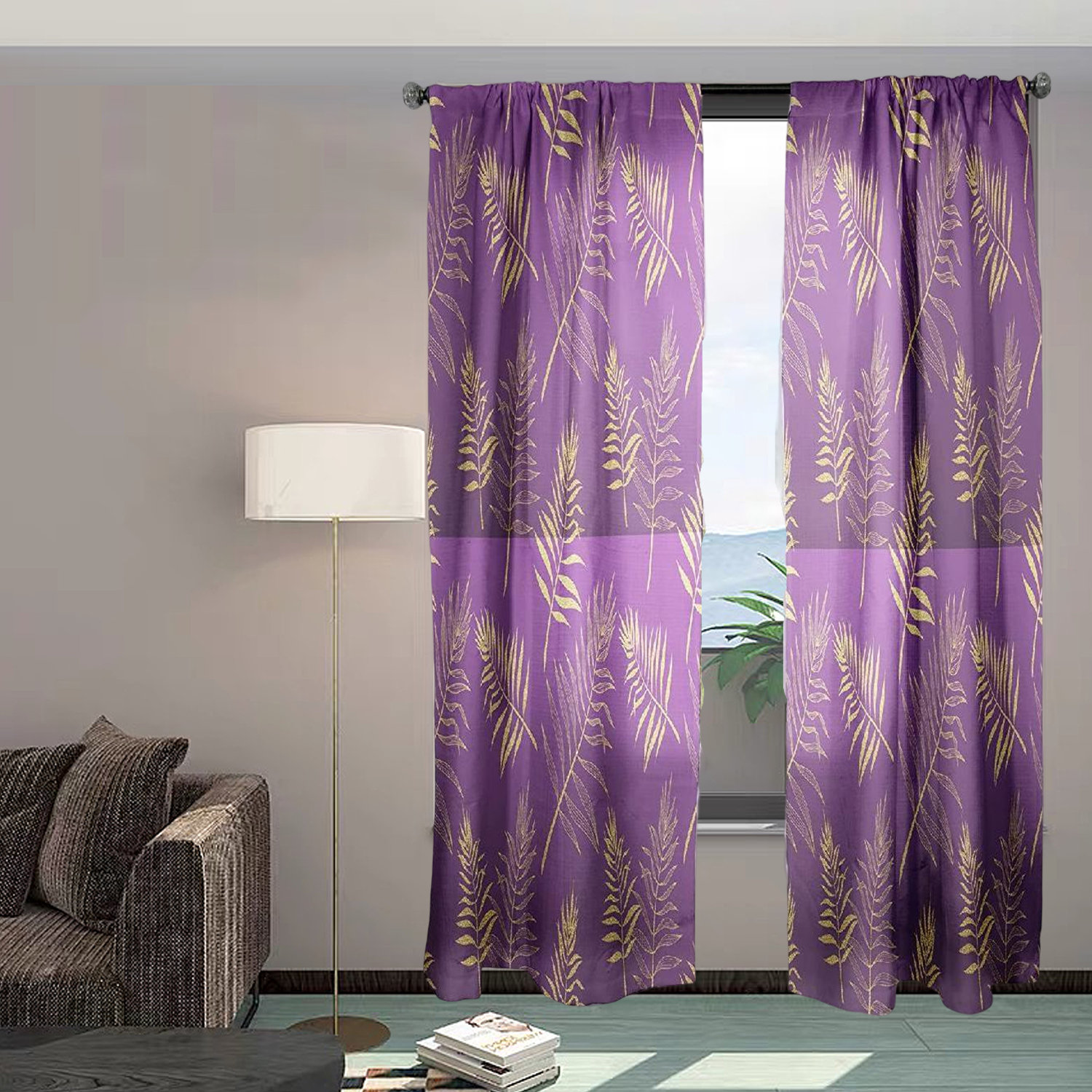 Frifoho Microfiber Curtain | Wayfair