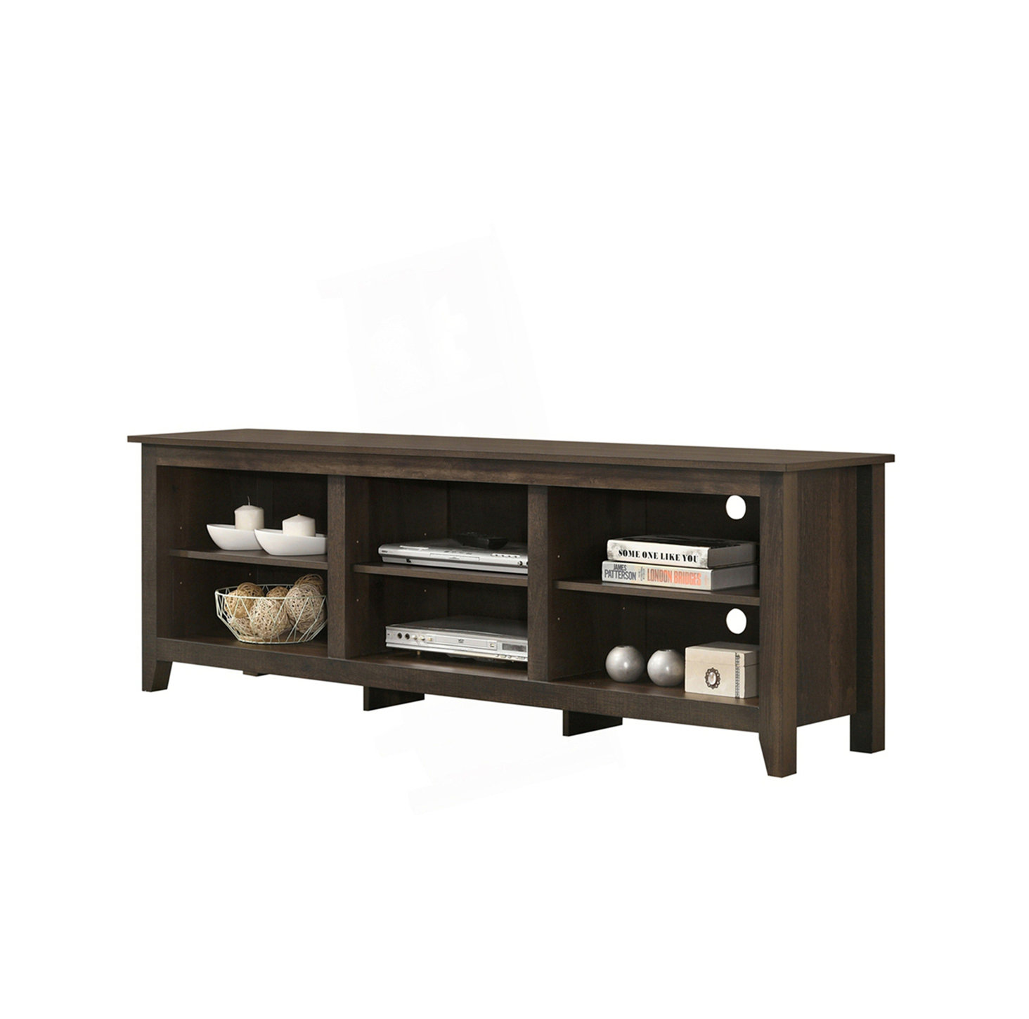 Red Barrel Studio® TV Stand With Open Shelves And Cable Management ...