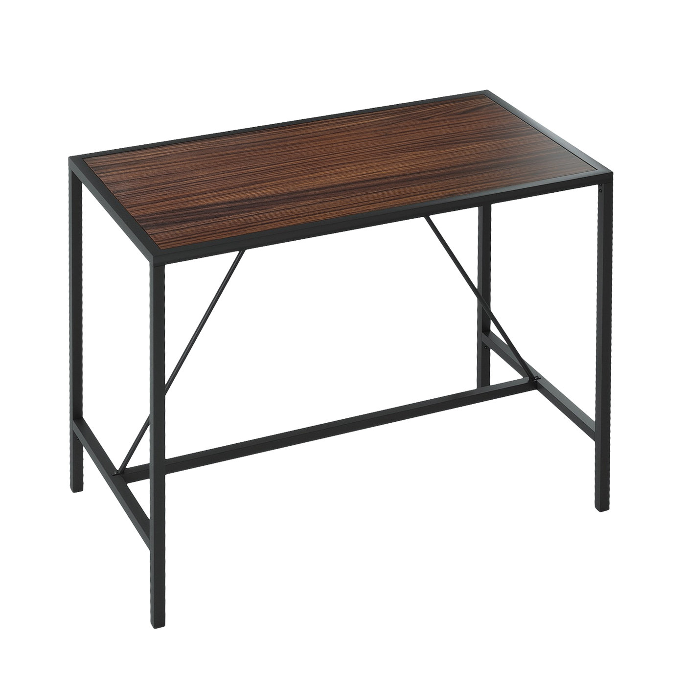 17 Stories Riley Indoor Metal Pub Dining Table with Metal Frame | Wayfair