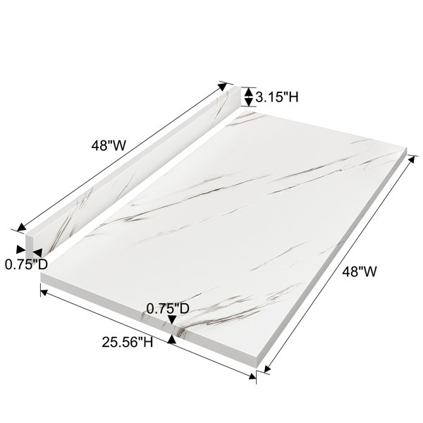 HomLux Laminate Rectangular Table Top & Reviews | Wayfair