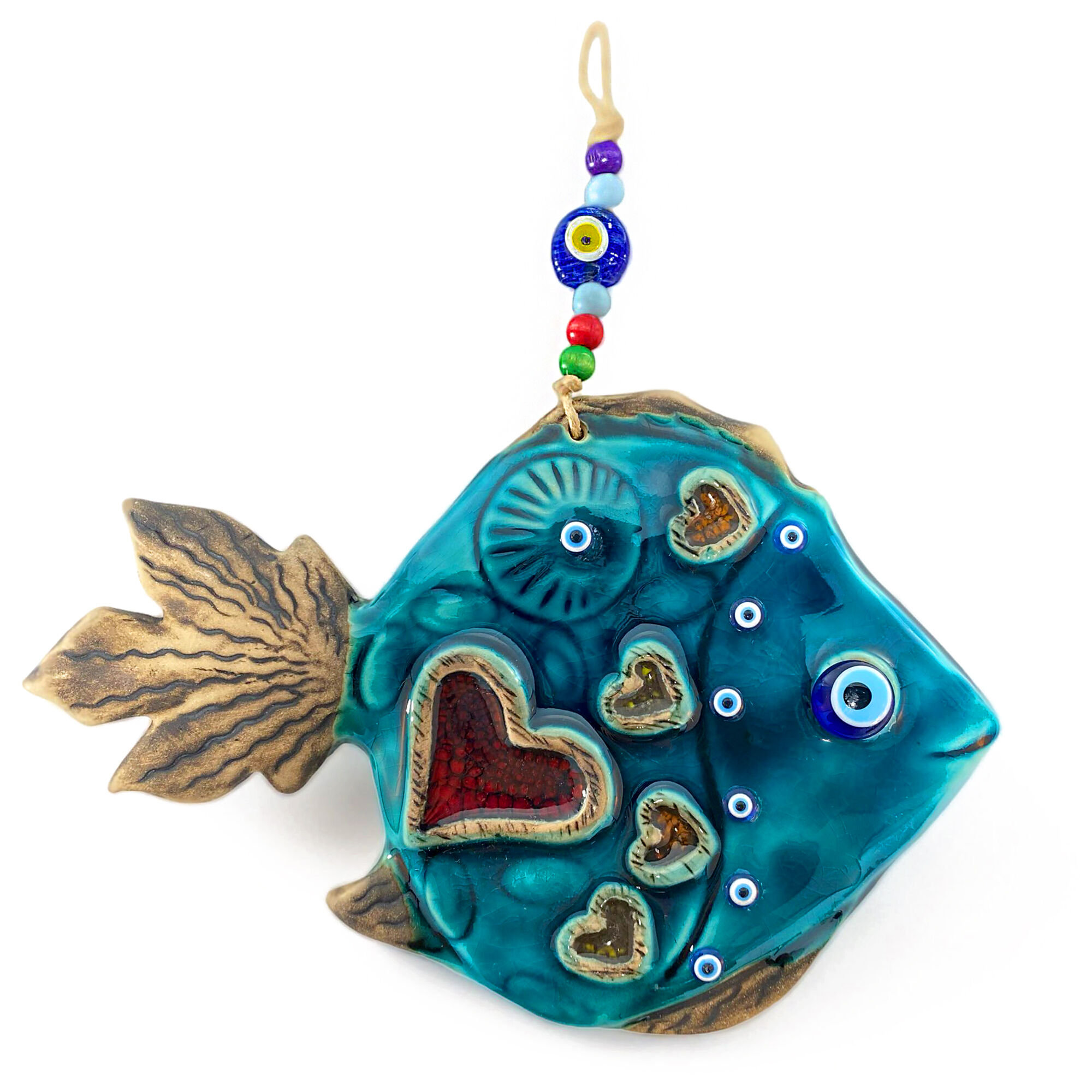 Bungalow Rose Fish with Heart Wall Décor | Wayfair