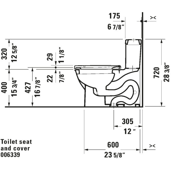 Duravit Parts and Accessories Elongated Toilet Seat & Reviews | Wayfair