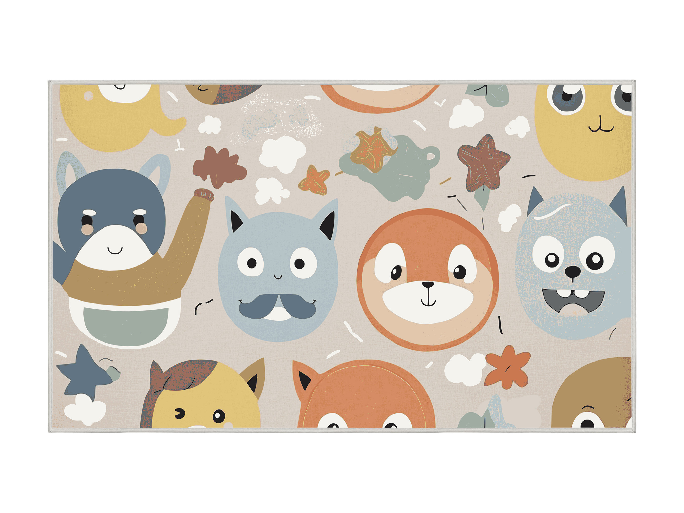 Harriet Bee Washable Cute Animals Kids Rug | Wayfair